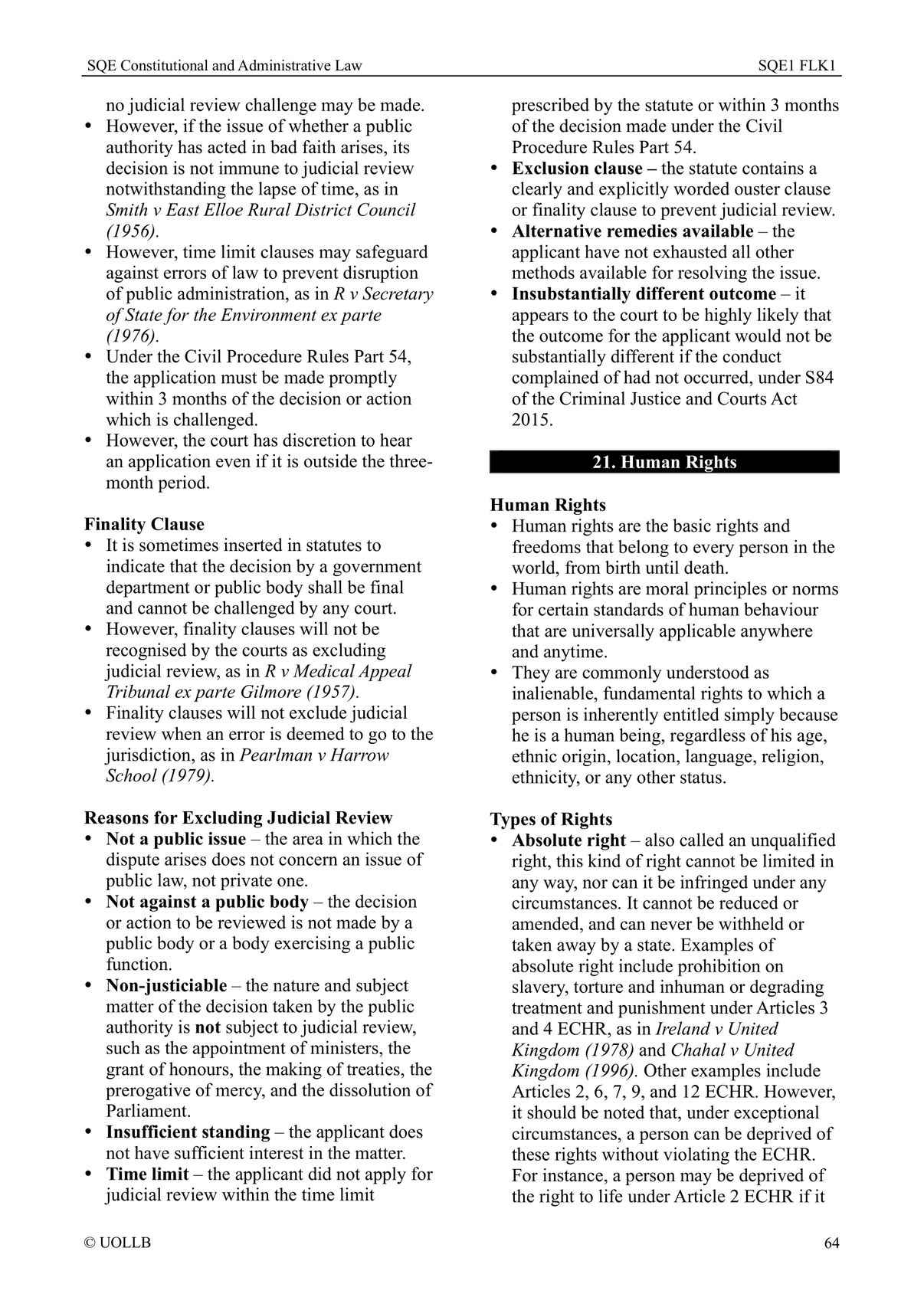 All SQE1 Study Guides – UOLLB®