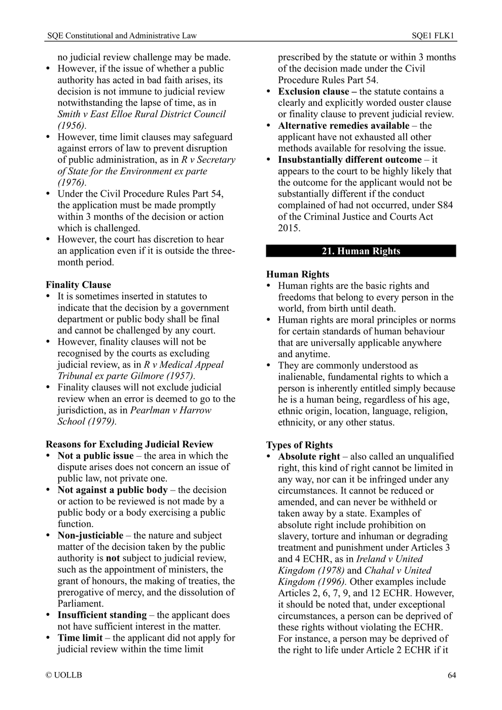 All SQE1 Study Guides – UOLLB®